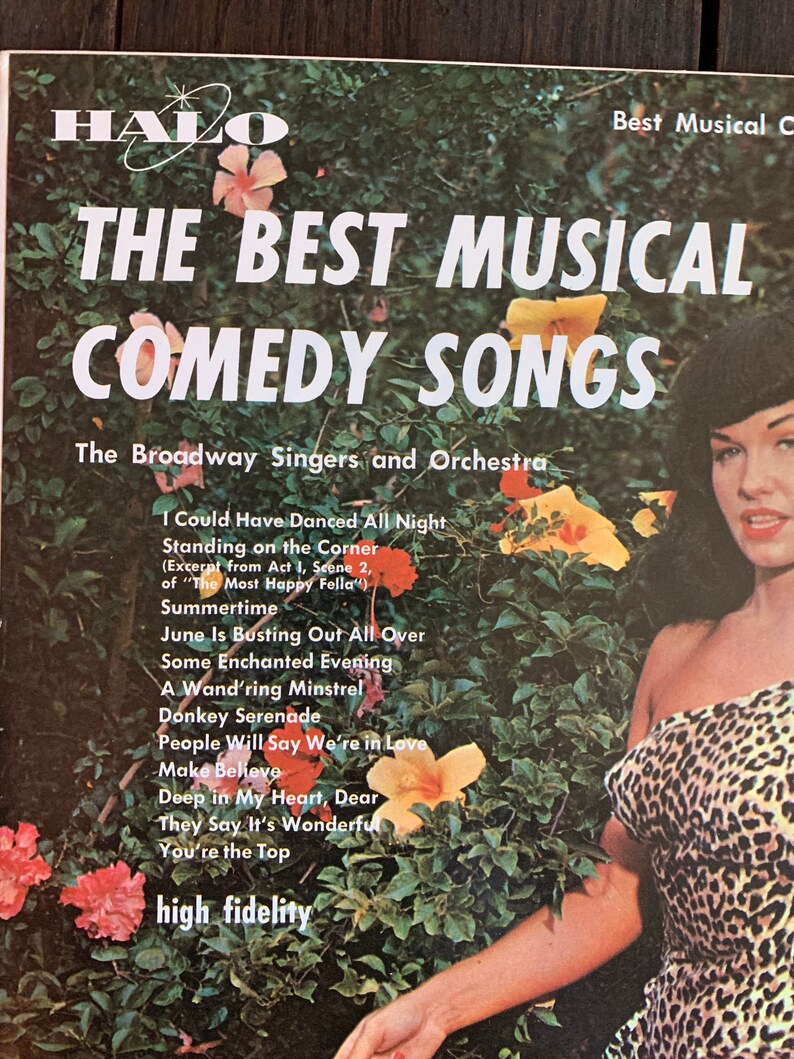 Bettie Page Cheesecake Pin-up Record Cover Vintage Vintage Erotica 1956 ...