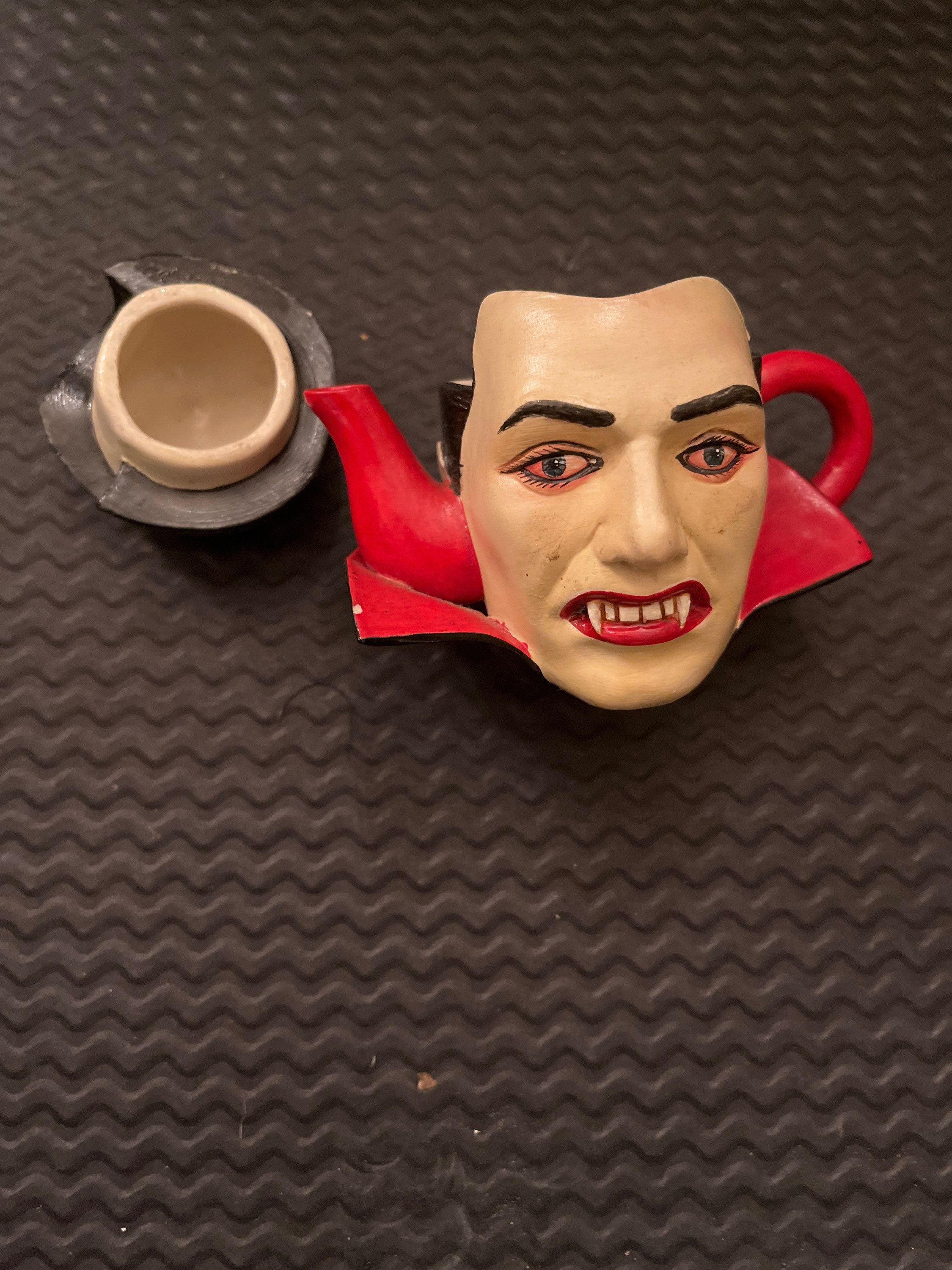 Dracula Hand-painted Ceramic Tea Mug Vintage 1960s Fine Art - Etsy