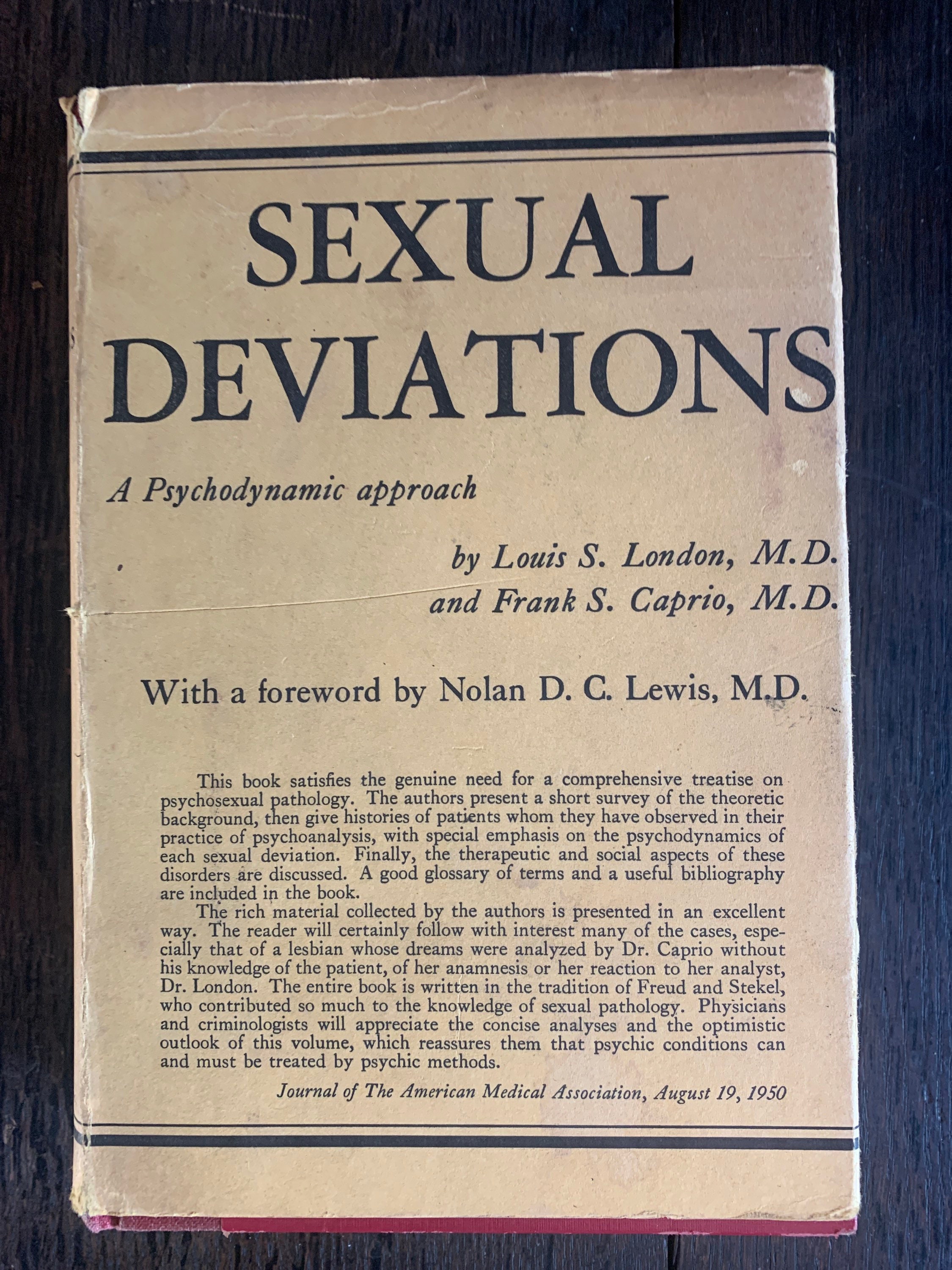 Sexual Deviations Medical Book Psycho-sexual Studies Literature Vintage ...