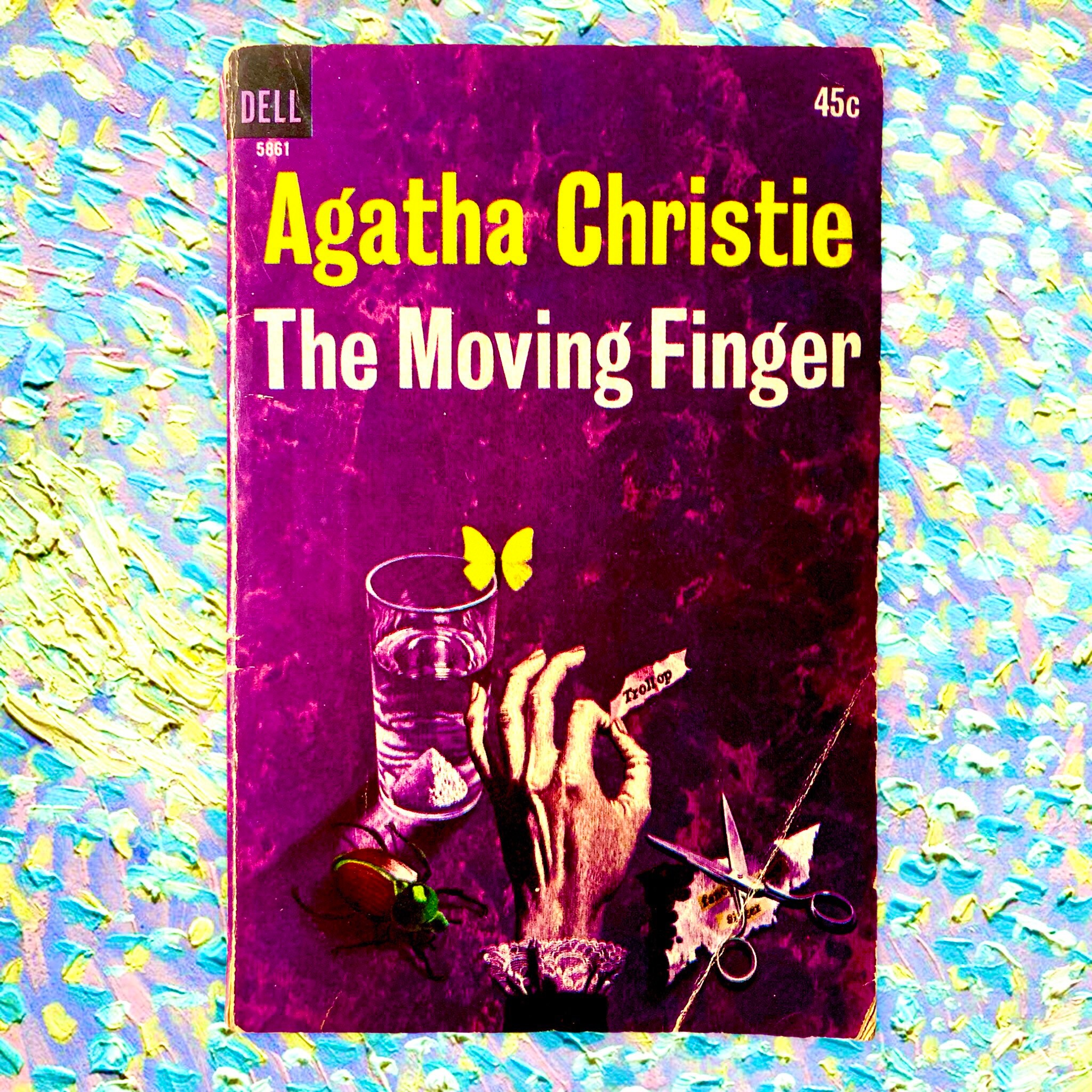 1st Printing The Moving Finger by Agatha Christie Dell | Etsy