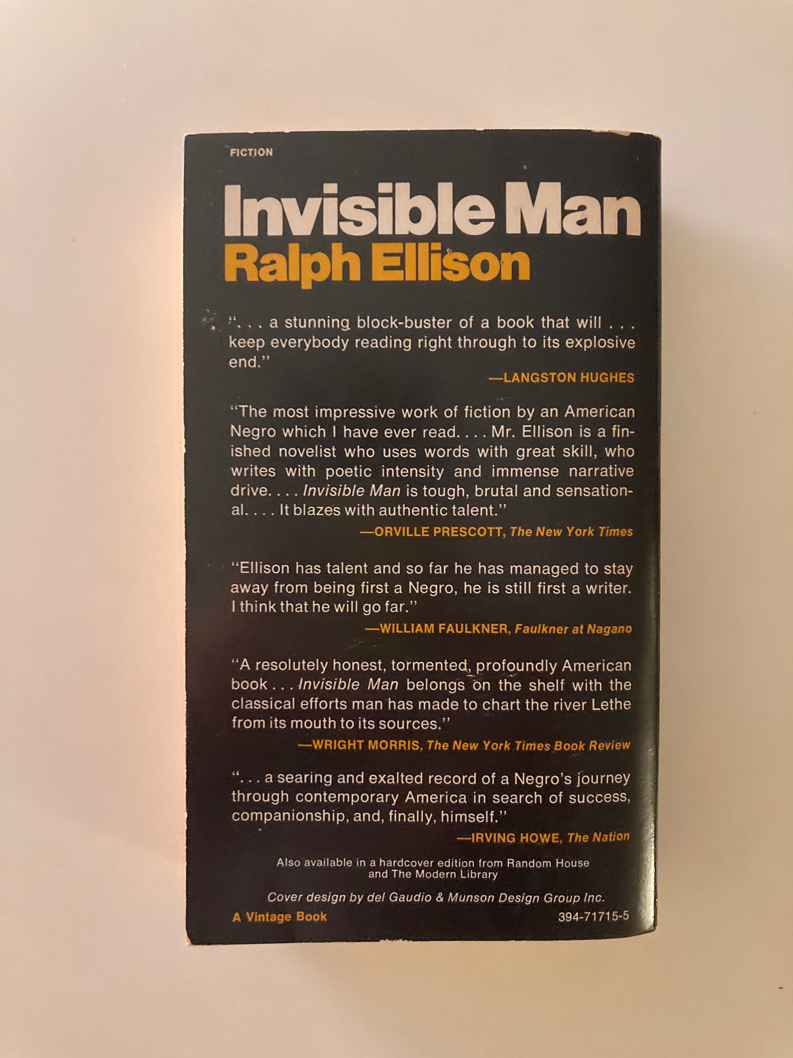 1ª edición The Invisible Man de Ralph Ellison Vintage | Etsy