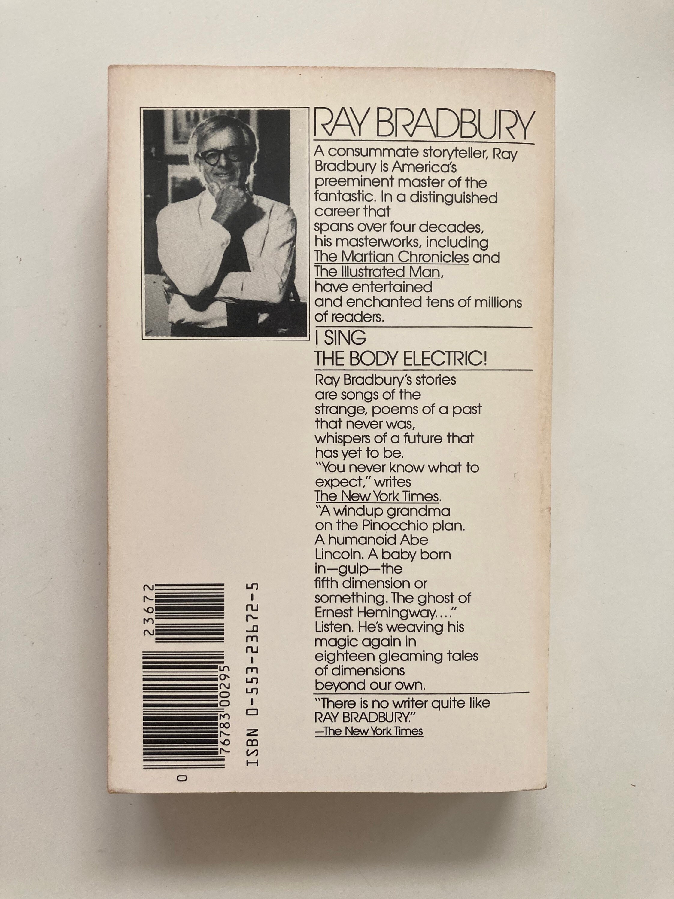 I Sing The Body Electric By Ray Bradbury 21st Printing Etsy