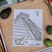 Chichén Itzá Mexico Coloring Page - Etsy Canada