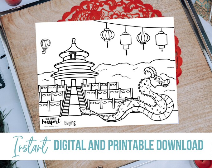 Beijing China Learning and School Printable Digital and - Etsy