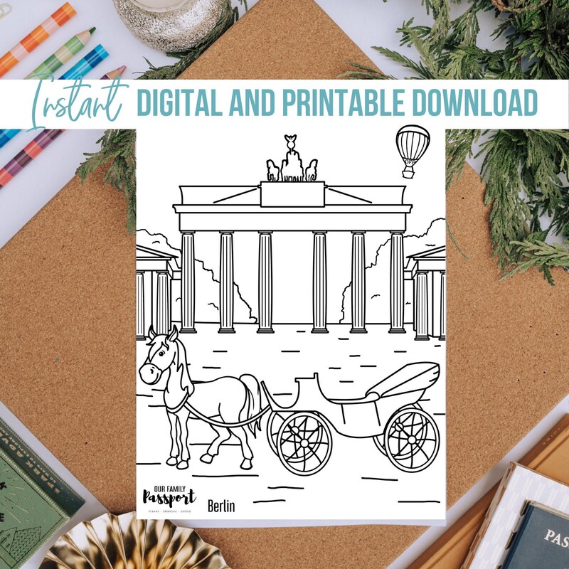 German Coloring Page - Etsy