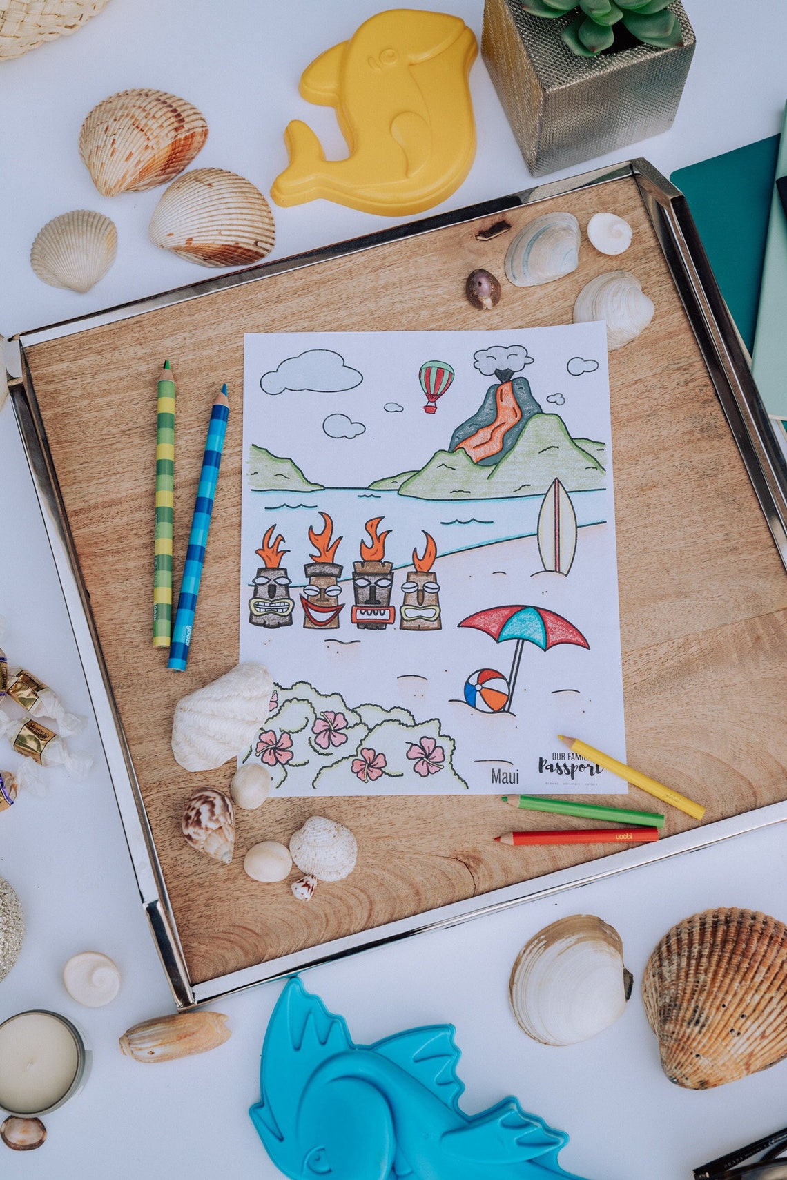 Maui Hawaii Volcano Coloring Page - Etsy