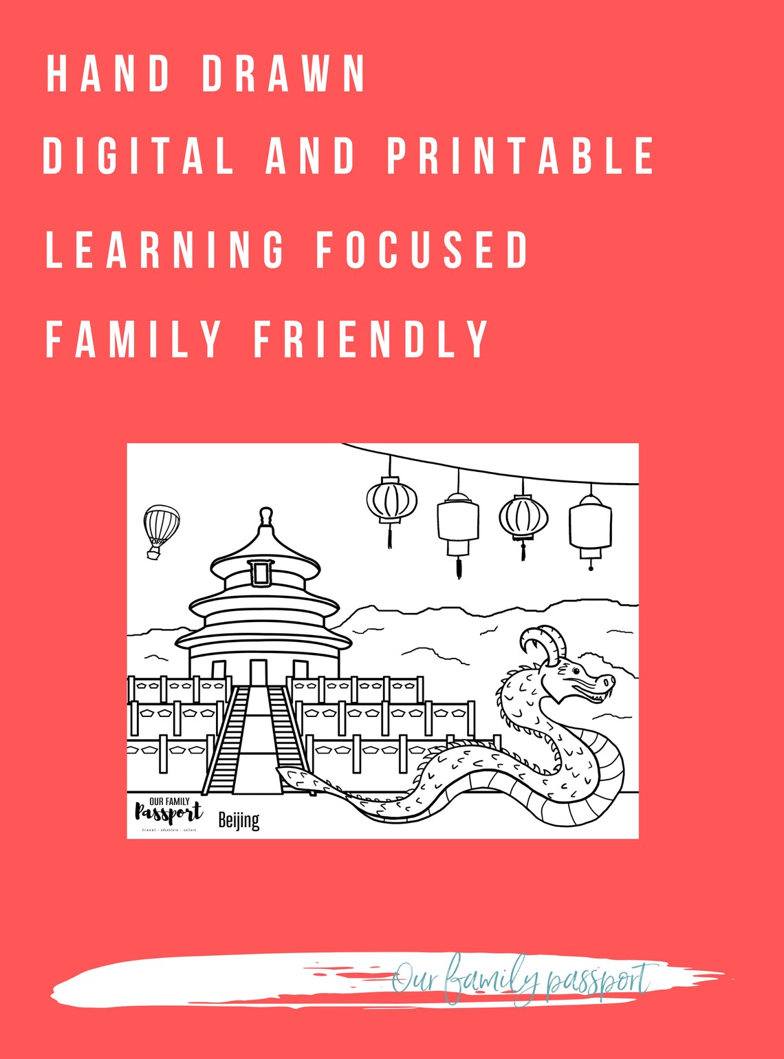 Beijing China Learning and School Printable Digital and | Etsy