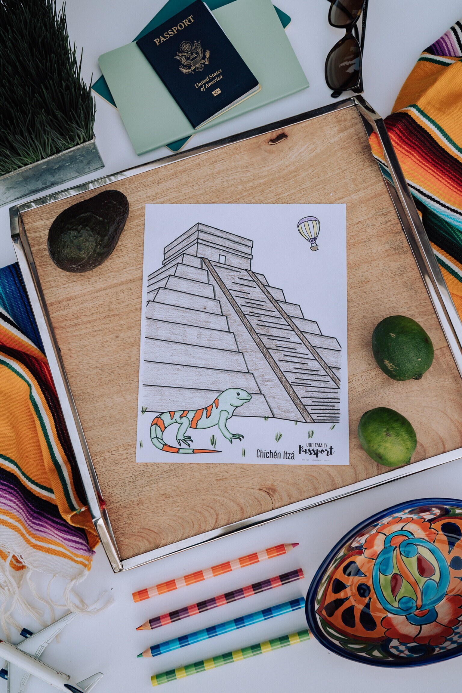 Chichén Itzá Mexico Coloring Page - Etsy Canada