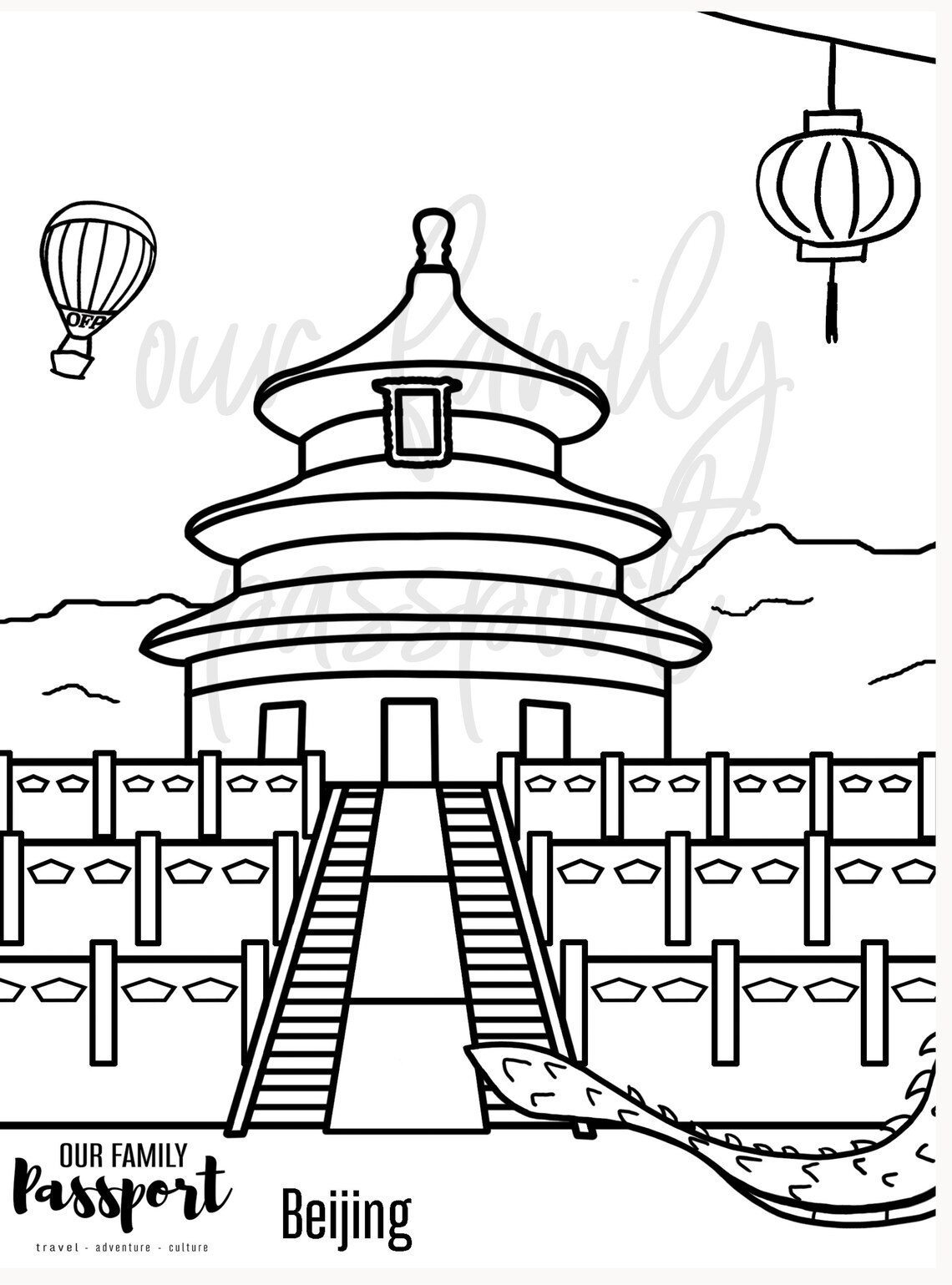 Beijing China Learning and School Printable Digital and | Etsy