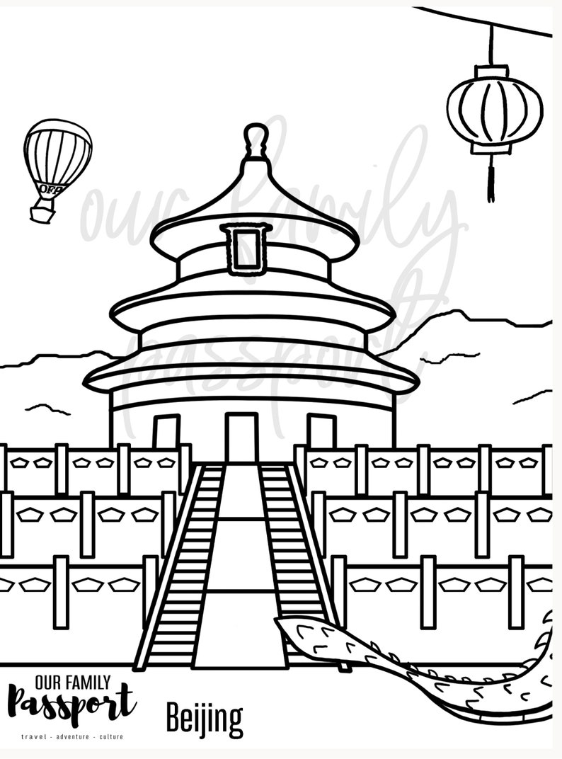 Beijing China Learning and School Printable Digital and | Etsy