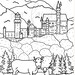 Neuschwanstein Castle Learning Coloring Page | Both Digital and ...