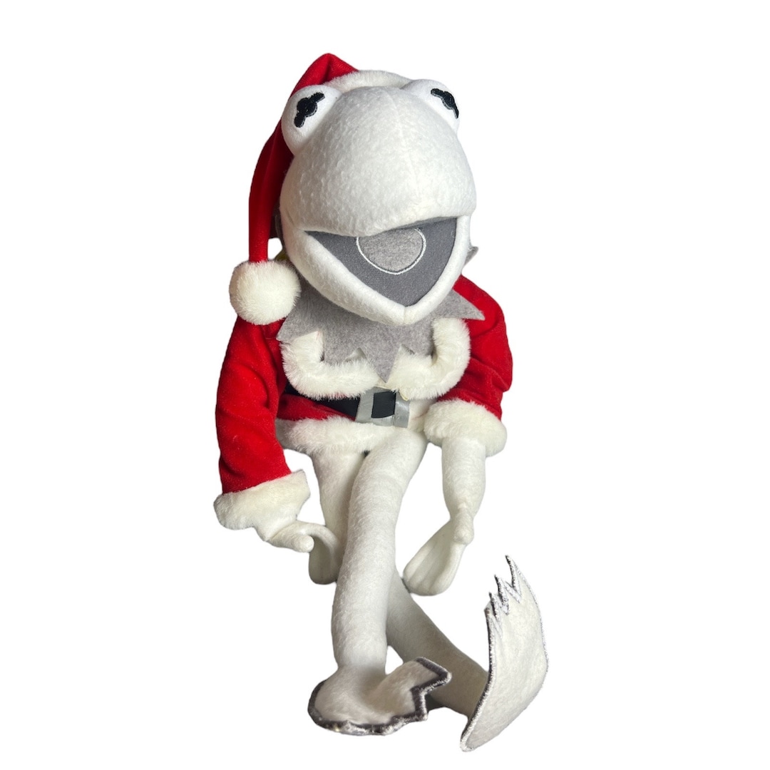 The Muppet Show White Kermit the Frog Christmas Santa Plush Sababa Toys ...