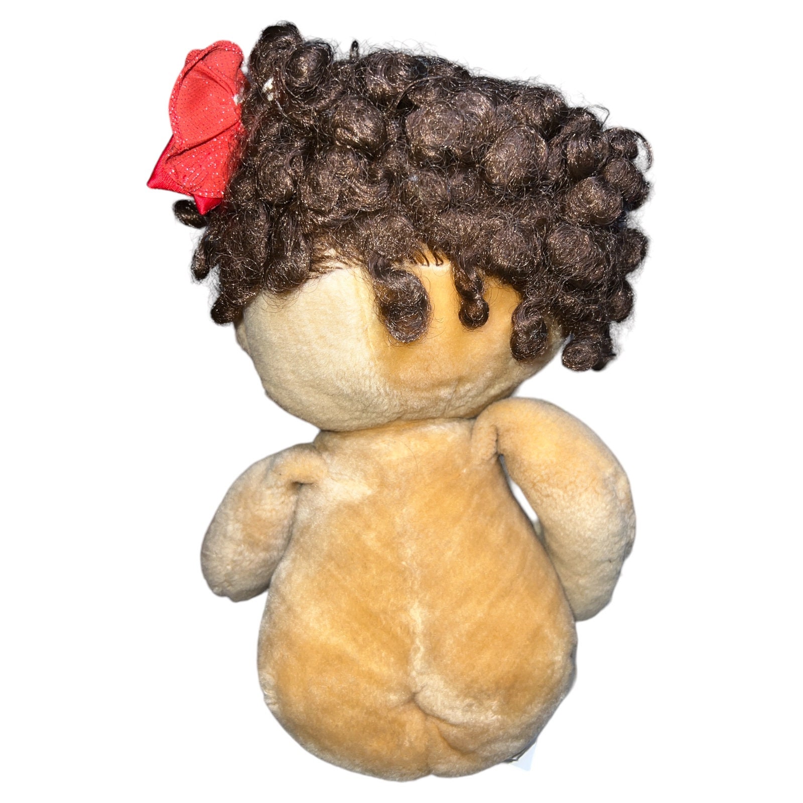 1984 Hallmark Kenner Hugga Bunch Tweaker Baby Doll Red Dress Plush Bow ...