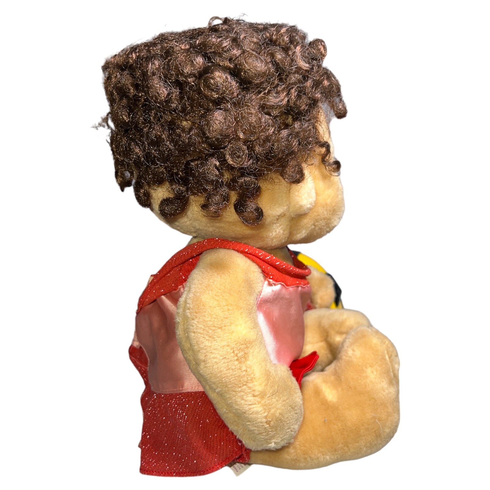 1984 Hallmark Kenner Hugga Bunch Tweaker Baby Doll Red Dress Plush Bow ...