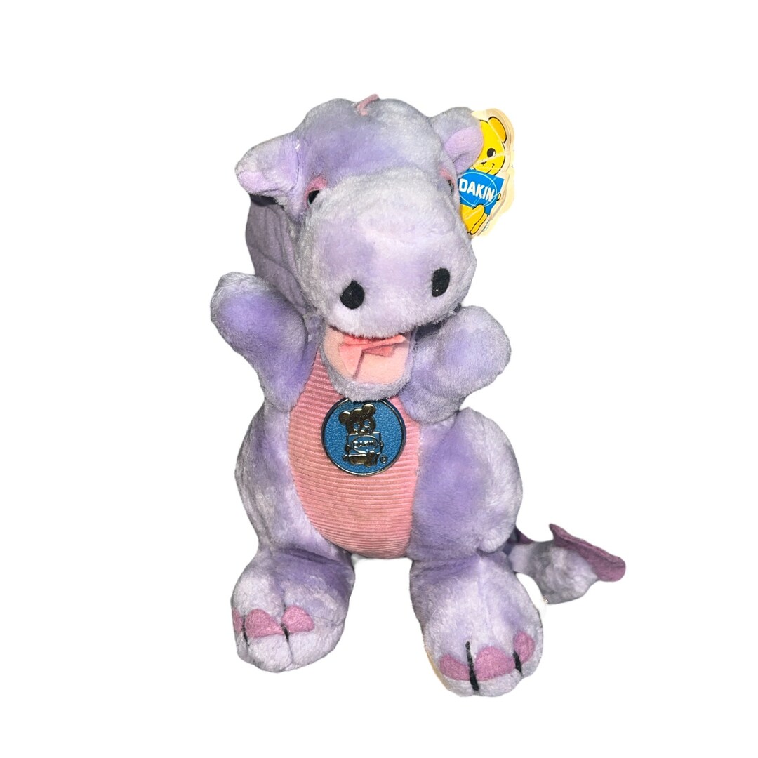 Vintage Dakin Duncan Dragon Purple Plush Stuffed Animal 1983 Tags ...
