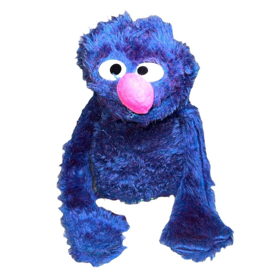 Sesame Street Grover Hand Puppet 1980 Child Guidance Jim Henson Plush ...