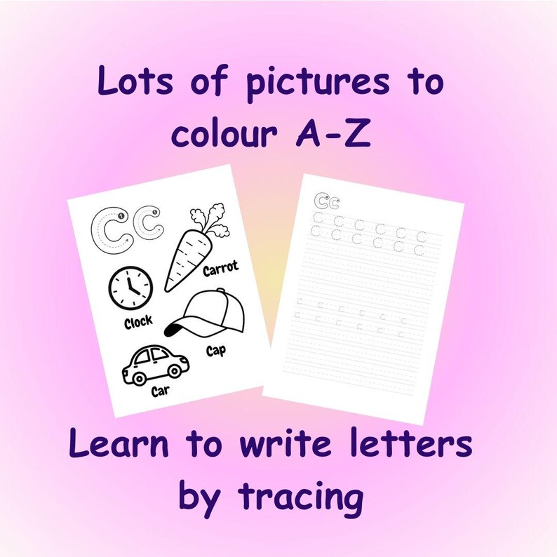 Printable ABC Colouring Worksheets, Learn to Write, Educational ...