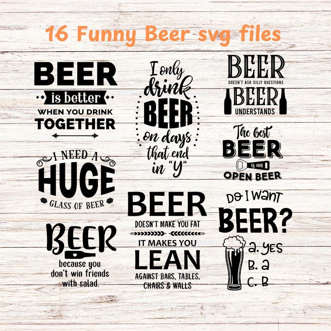 Funny Beer Svg Bundle, Beer Svg Bundle, Beer Png Bundle, Svg Files, Png ...