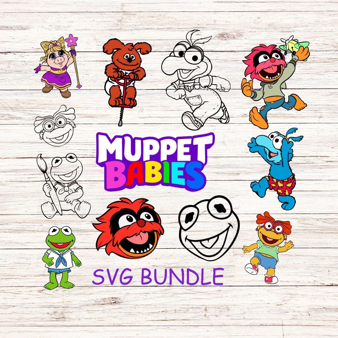 Muppet Babies Svg Files, Png Files, Muppet Cut Files, Cricut Files ...