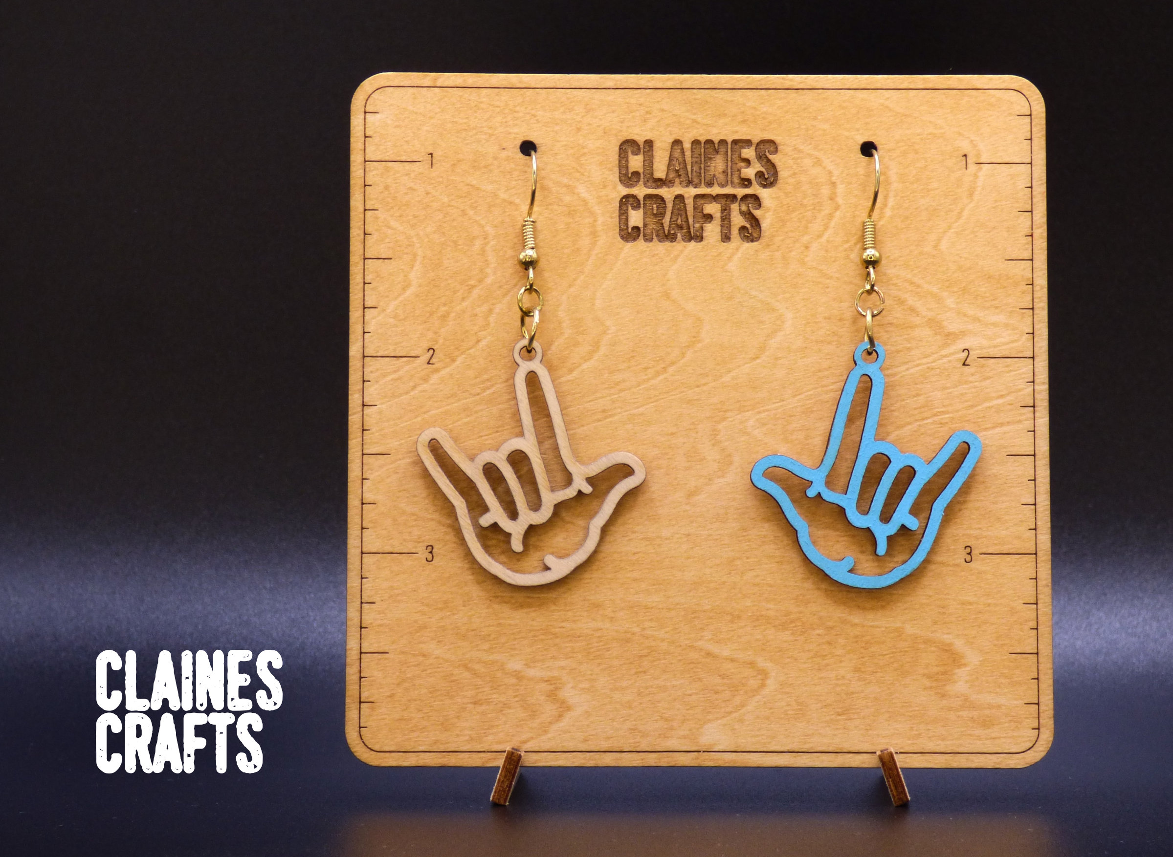 I Love You Sign Language Earrings SVG Cut File | Sign Language SVG ...