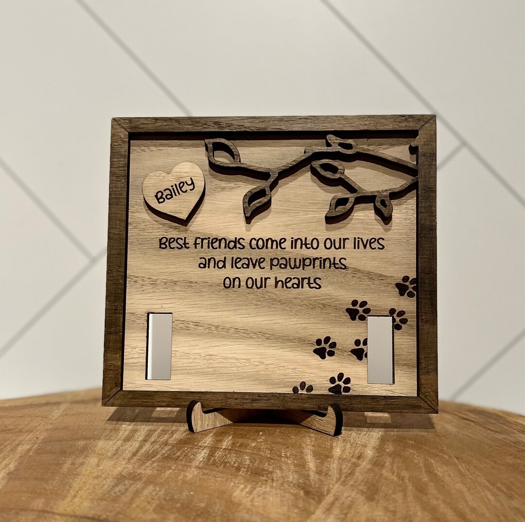 Pet Remembrance Wooden Plaque Memorial Display for Pet - Etsy