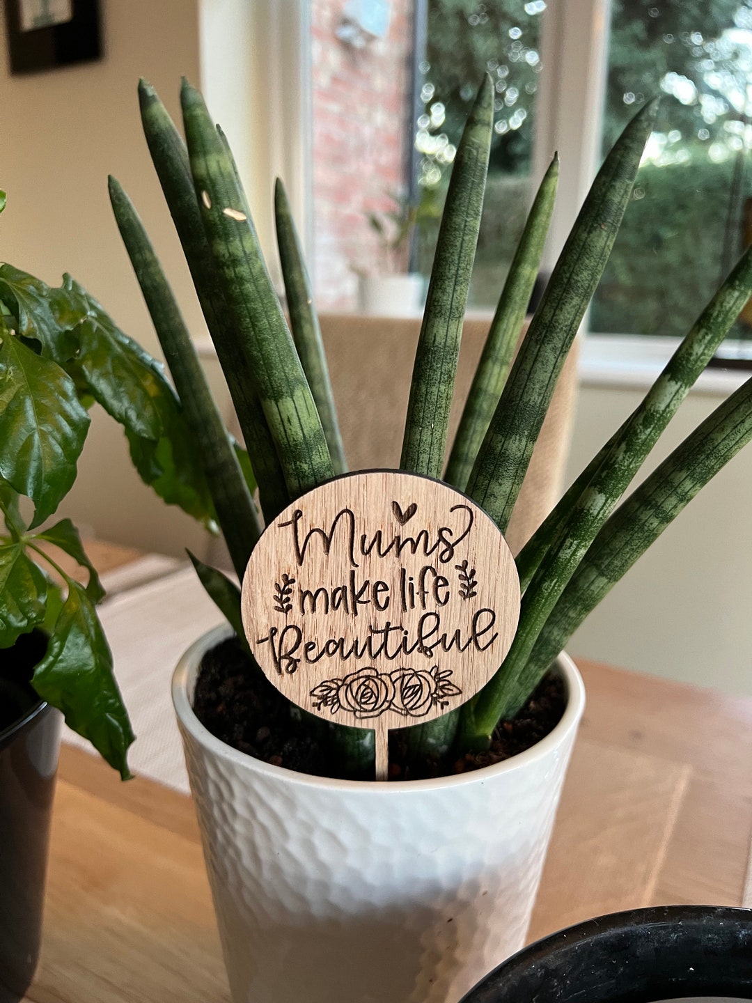 Mothers Day Wooden Plant Sign Gift for Mum Mothers Day Gift Present for ...