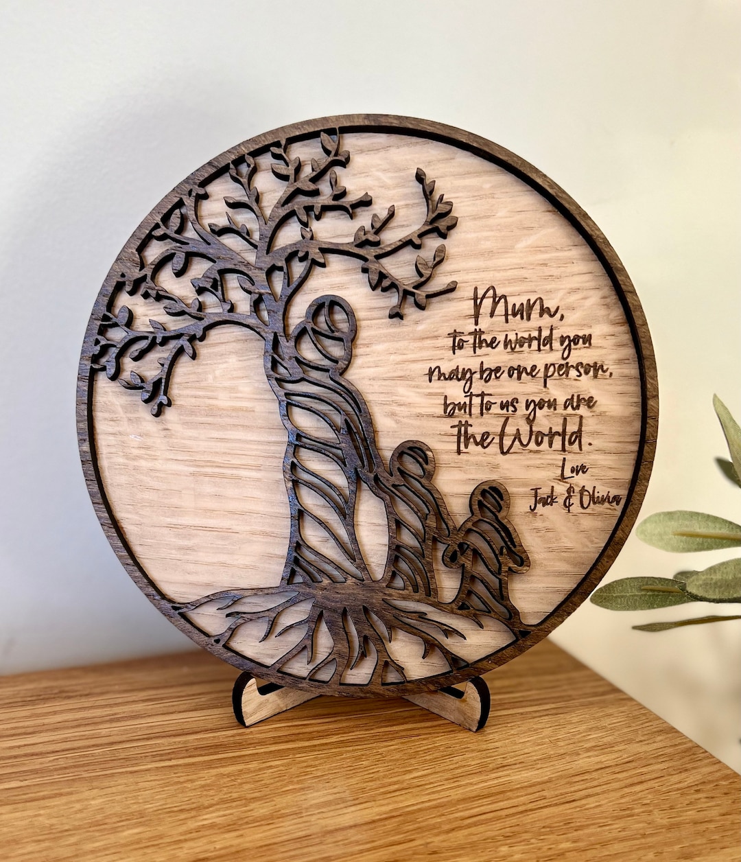 Mother's Day | Tree of Life | Mother's Day Gift | Personalised Wooden ...