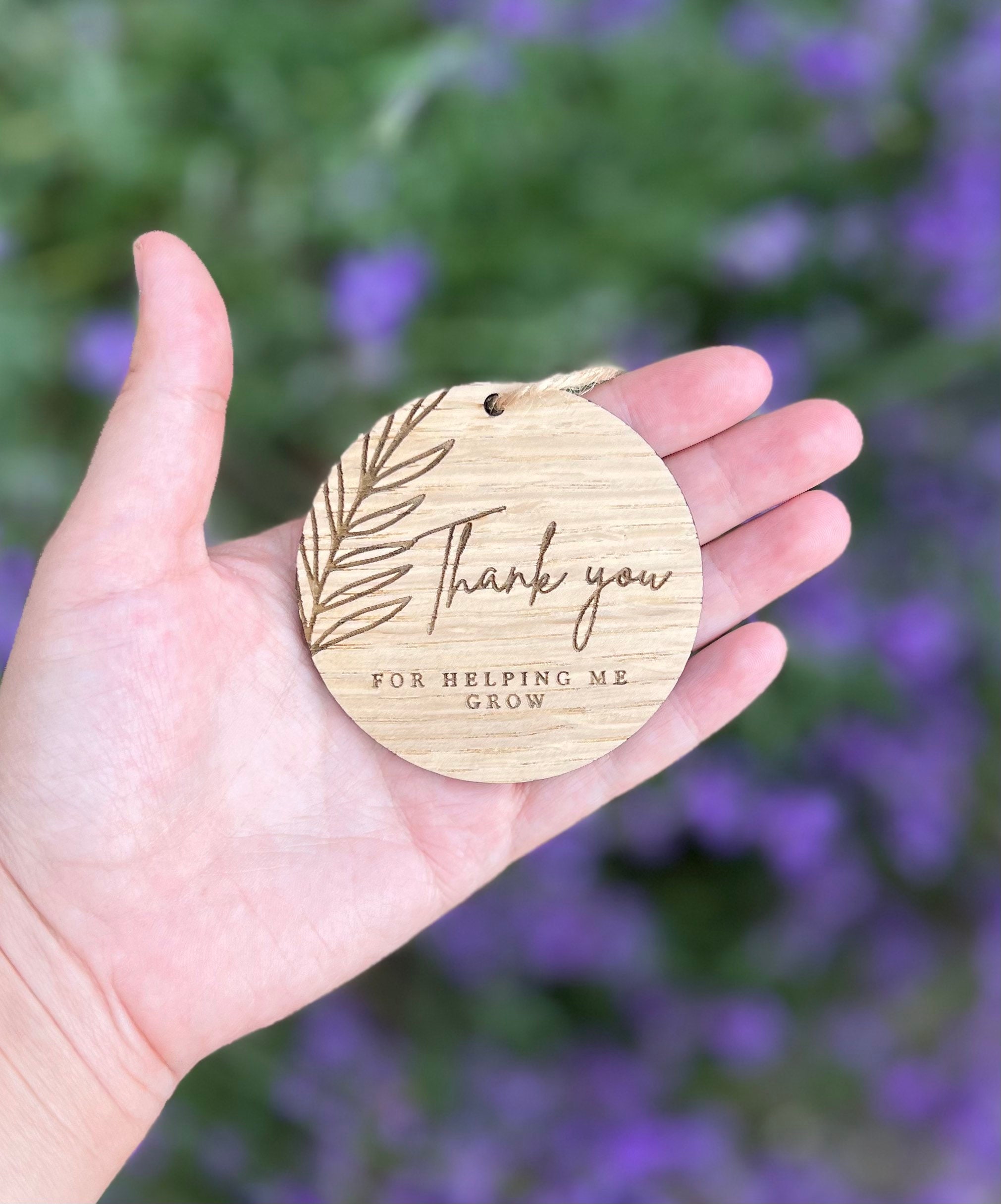 Personalised Wooden Tag End of Term Teacher Gift Teacher - Etsy