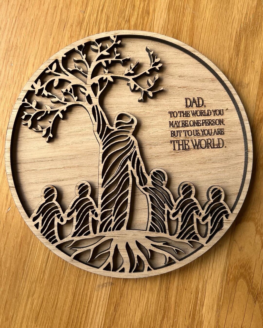 Father's Day | Tree of Life | Father's Day Gift | Personalised Wooden ...