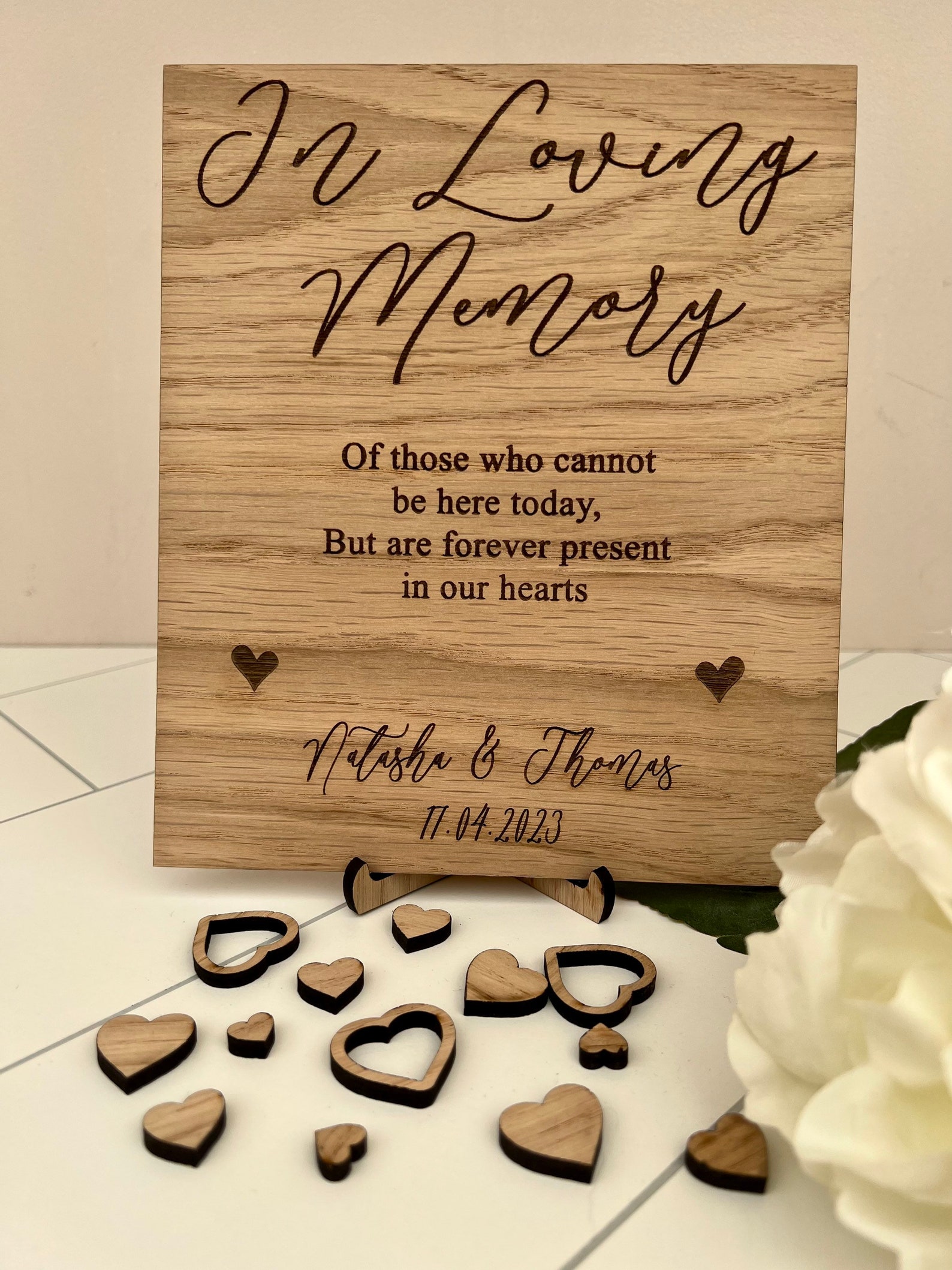 Wedding Sign| Oak Wedding Sign | Rustic Wedding | Personalised Wedding ...