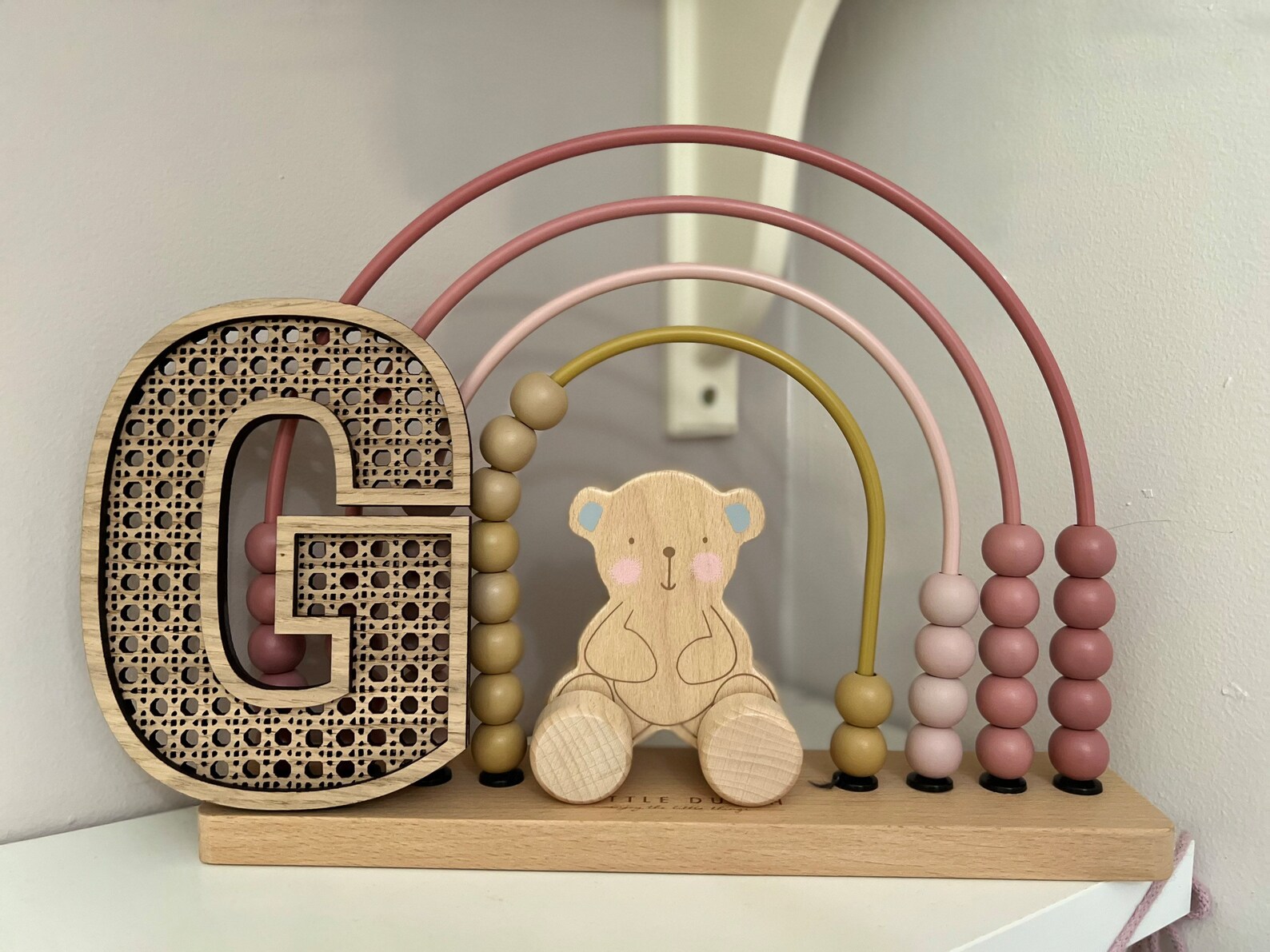 Rattan Alphabet Boho Nursery Decor Personalised Room Decor rattan ...