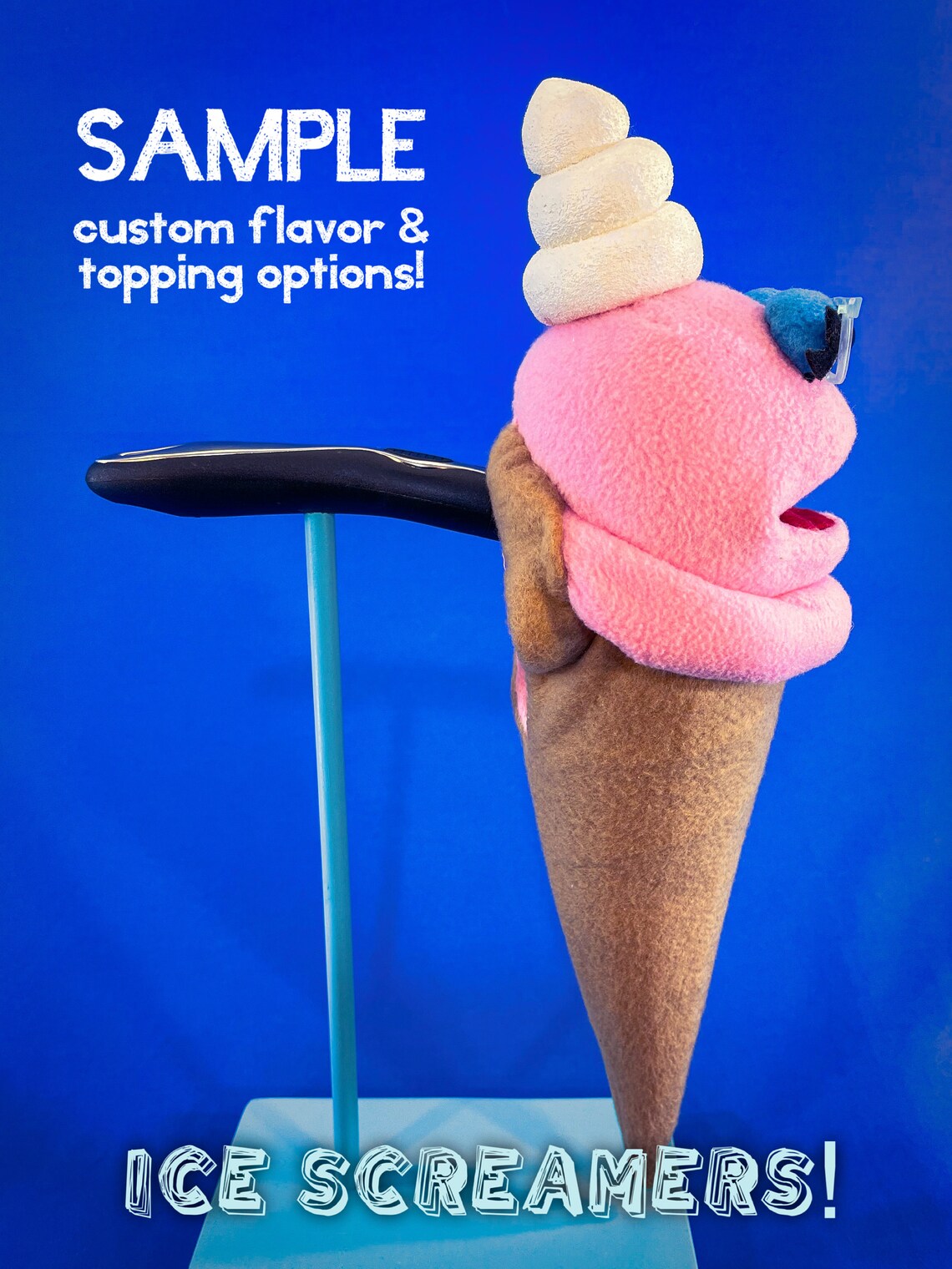 Ice Screamers Professional Hand Puppet Strawberry Ice Cream | Etsy