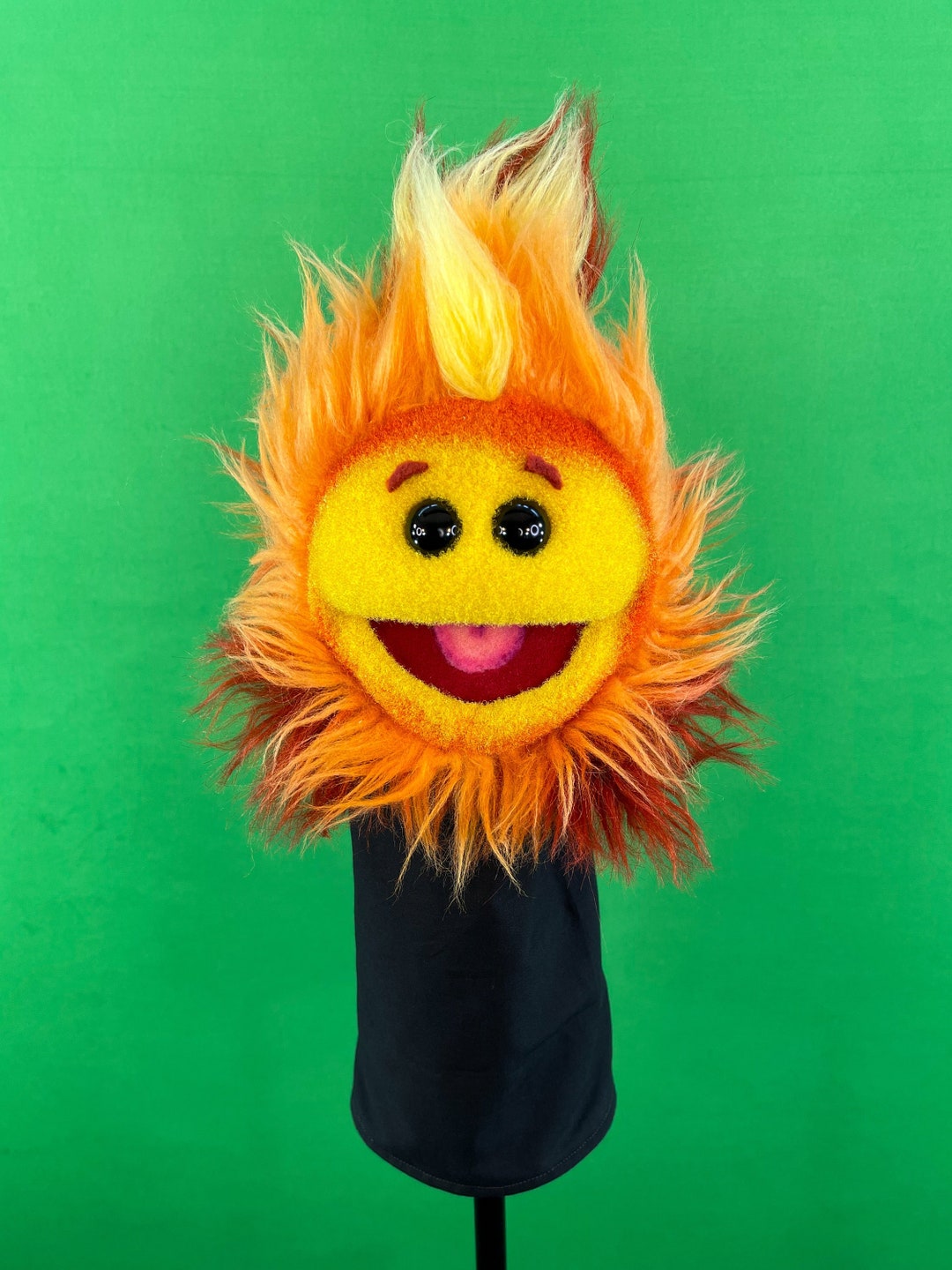 Professional Hand Puppet Fire Adorable Fire Ball With Reversible ...