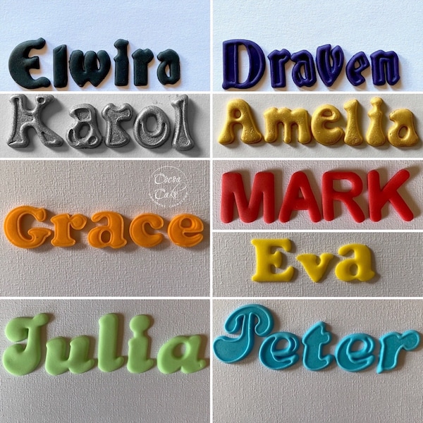 Fondant Letters - Etsy UK