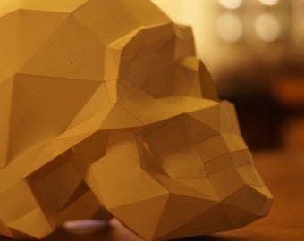 Skull Papercraft Template, Origami, PDF Download DIY - Etsy