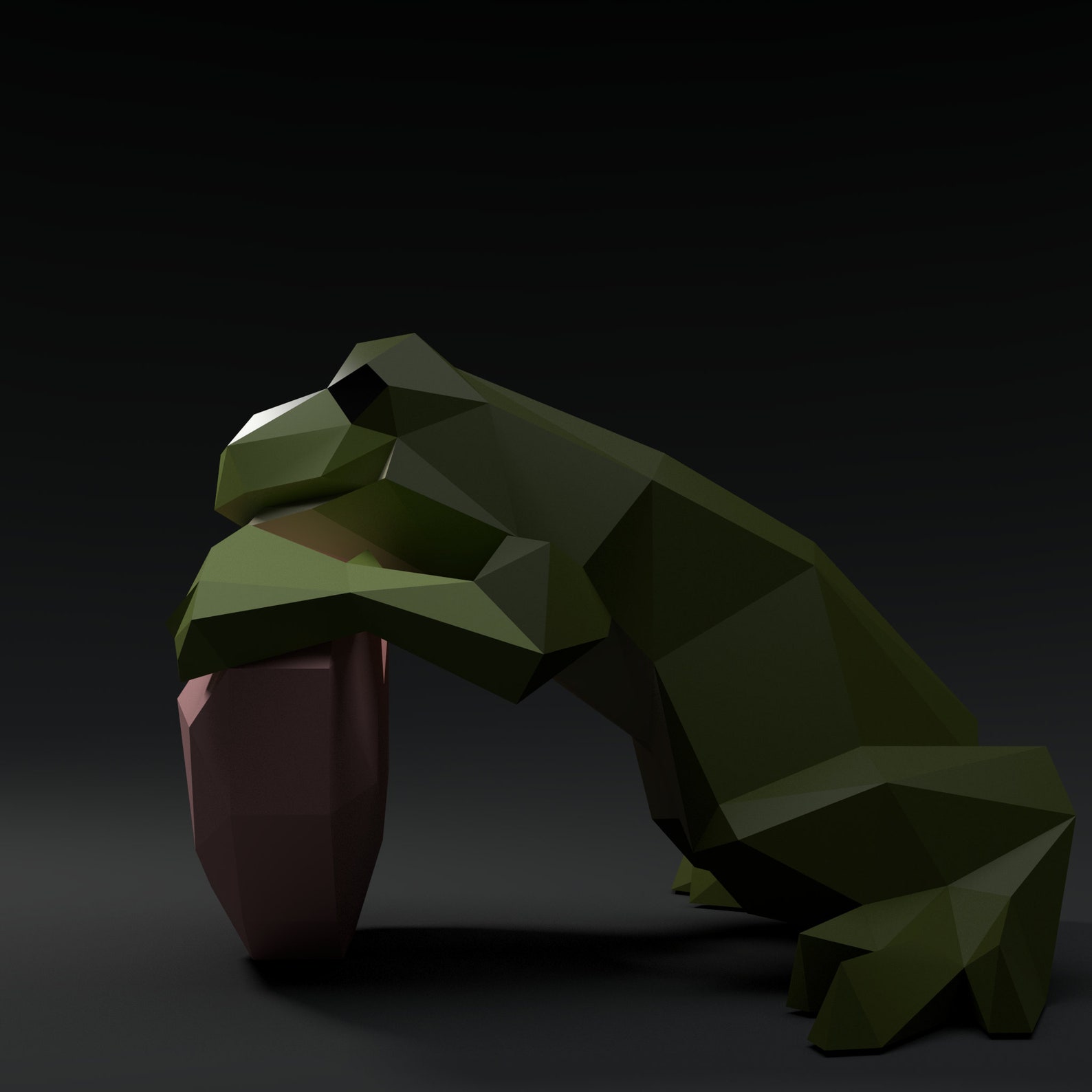 Frog Papercraft Sculpture, Man I Love Frogs, Frog Origami, Frog Mode ...