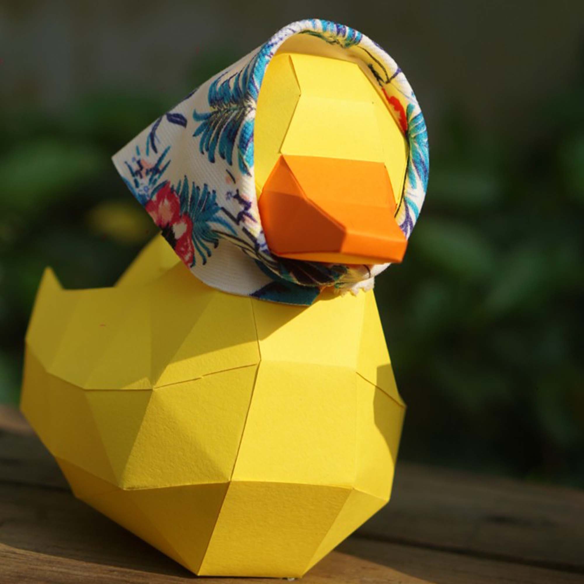 Little Duck, Papercraft Duck, Home Decor, Low Poly, Papercraft Template ...