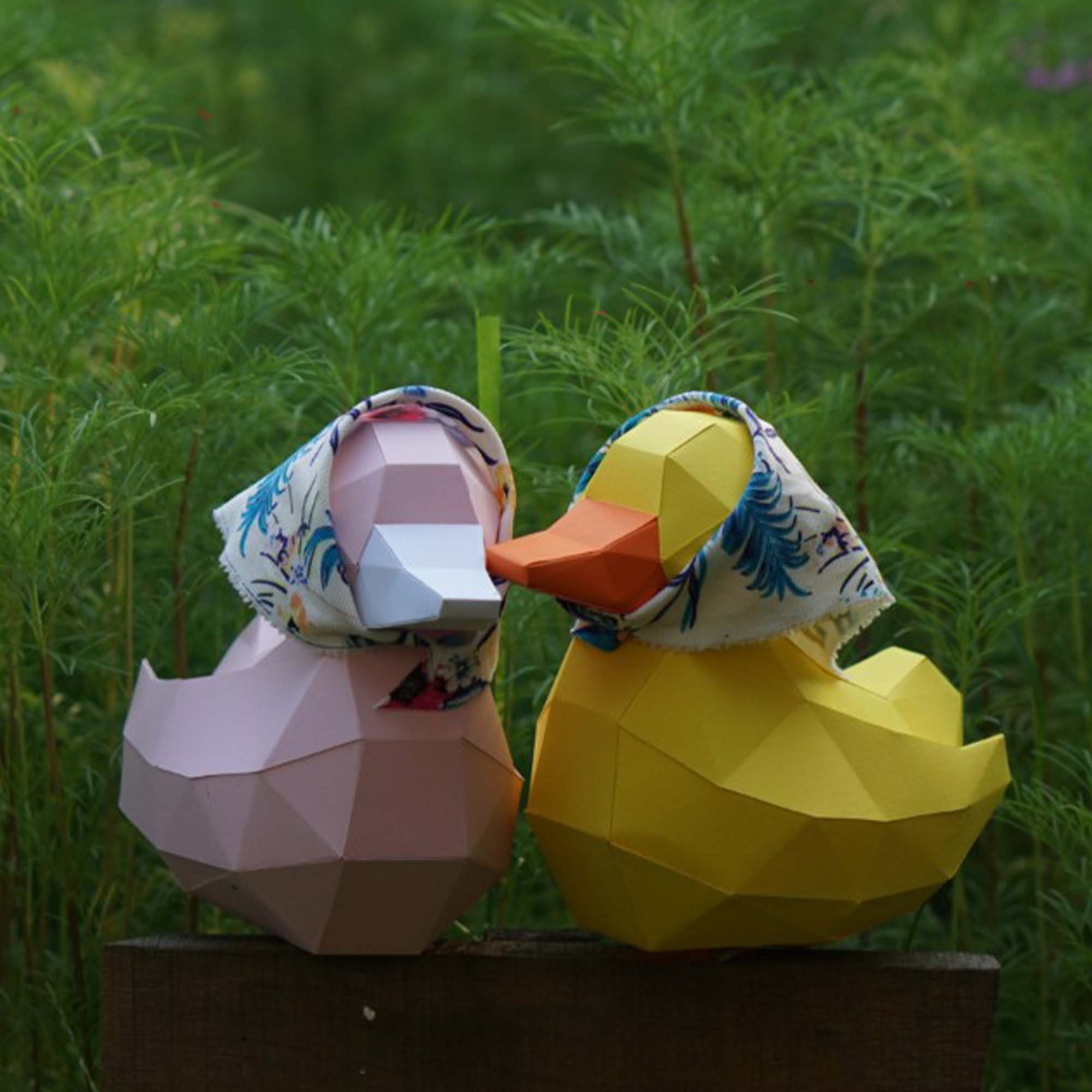 Little Duck, Papercraft Duck, Home Decor, Low Poly, Papercraft Template ...