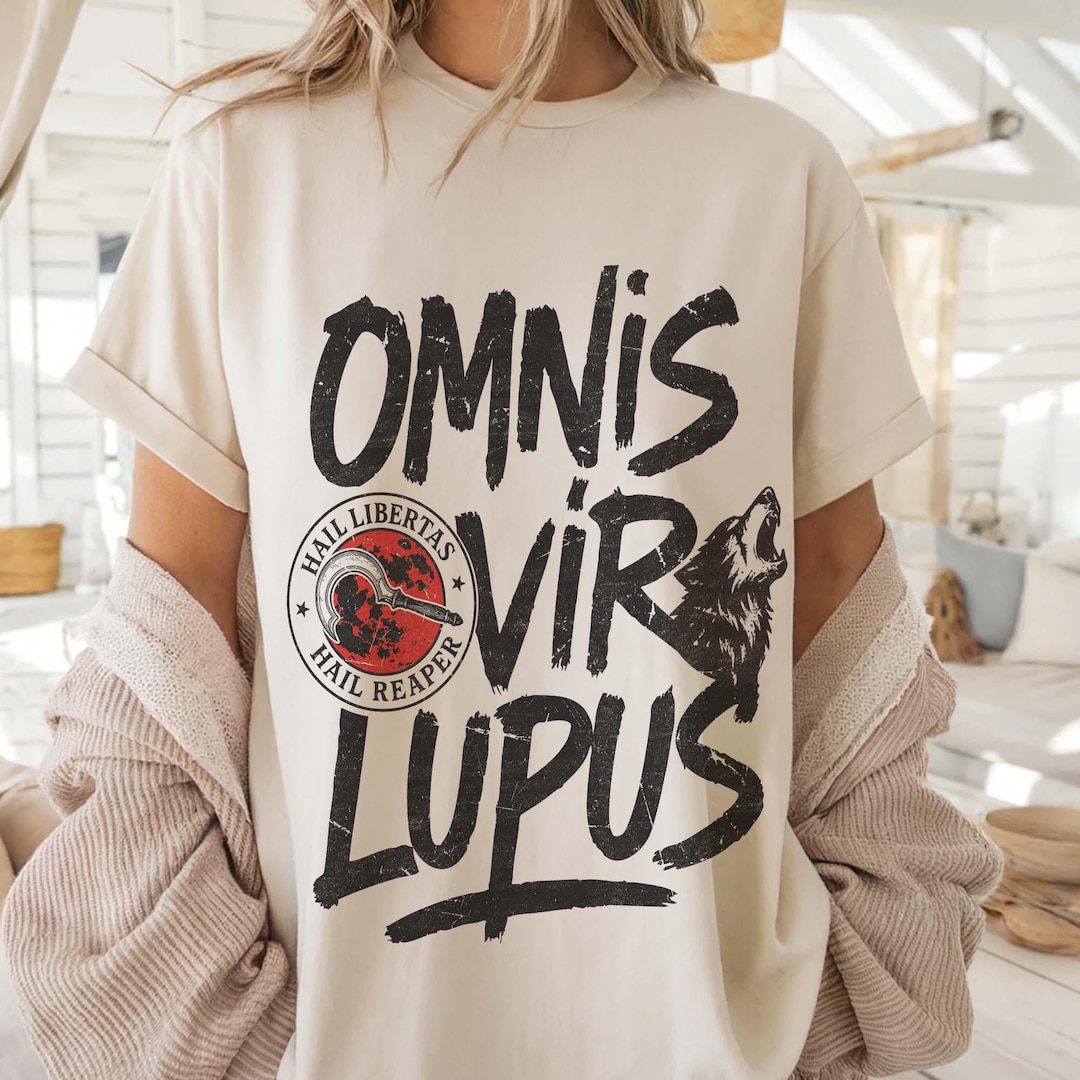 Red Rising Merch, Omnis Vir Lupus, Howler T-shirt, Bookish Shirt, Book ...