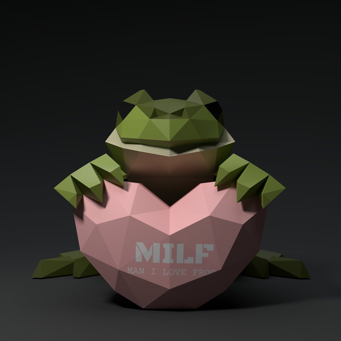 Frog Papercraft Sculpture, Man I Love Frogs, Frog Origami, Frog Mode ...