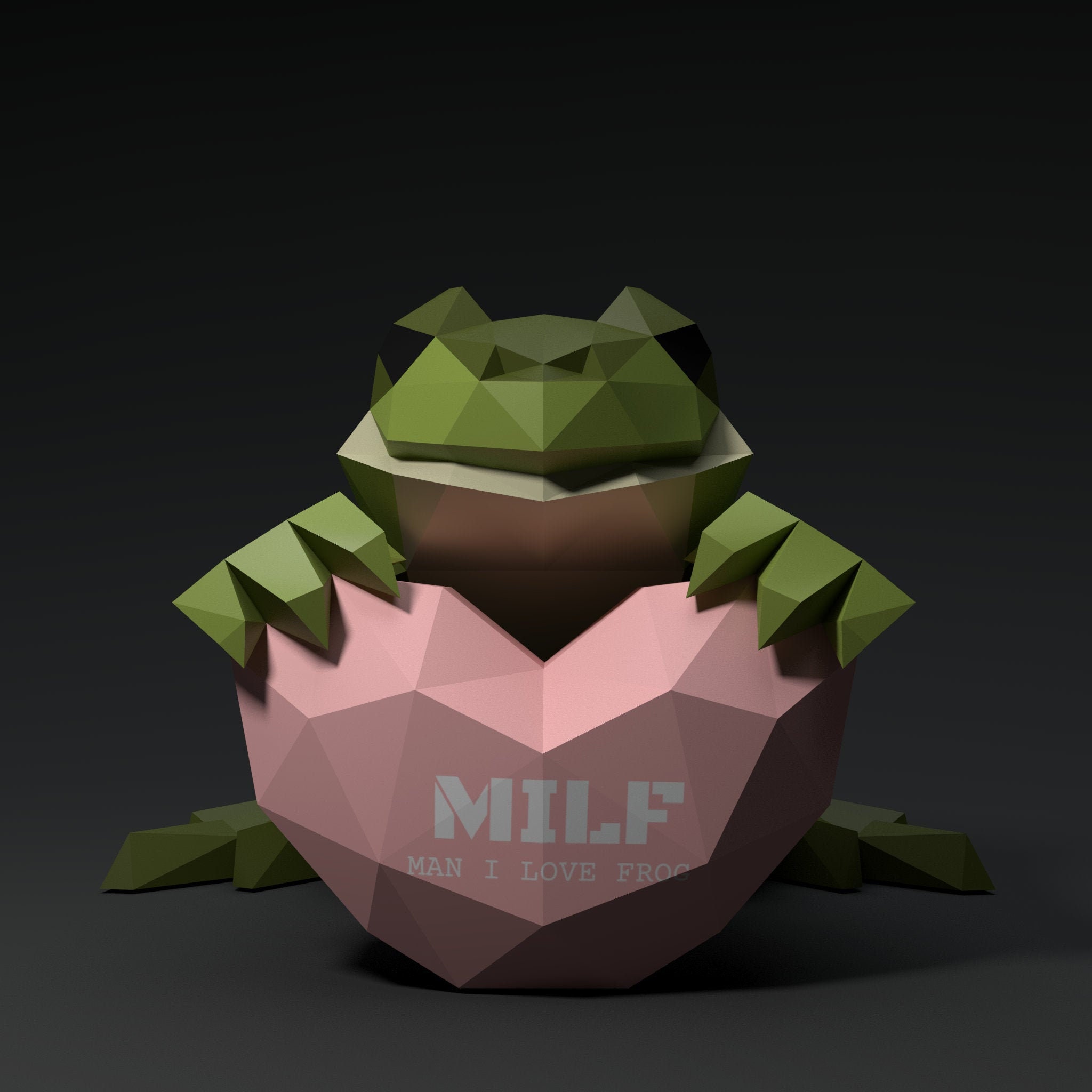 Frog Papercraft Sculpture, Man I Love Frogs, Frog Origami, Frog Mode ...