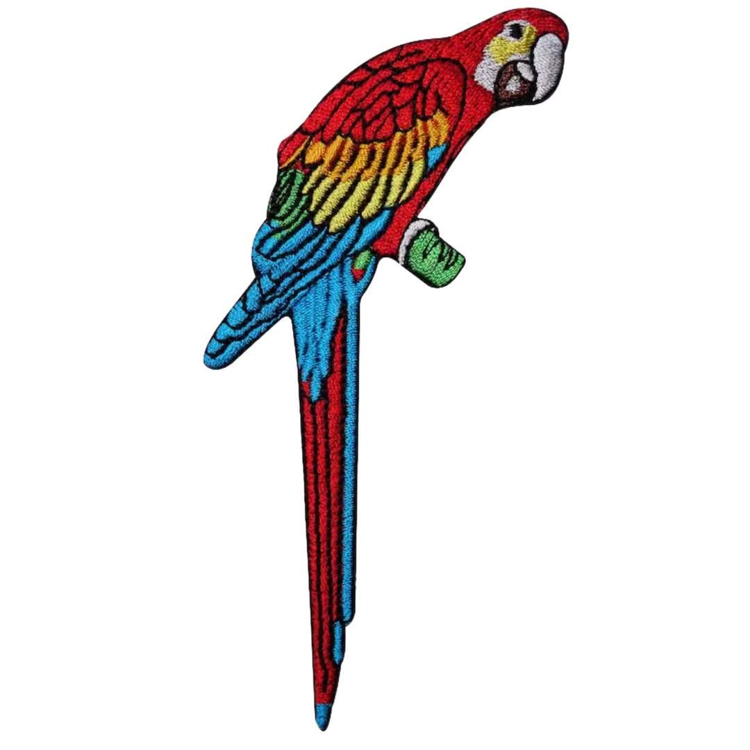 Parrot Embroidered Iron / Sew on Clothes Bag Patch Pet Macaw Bird on ...
