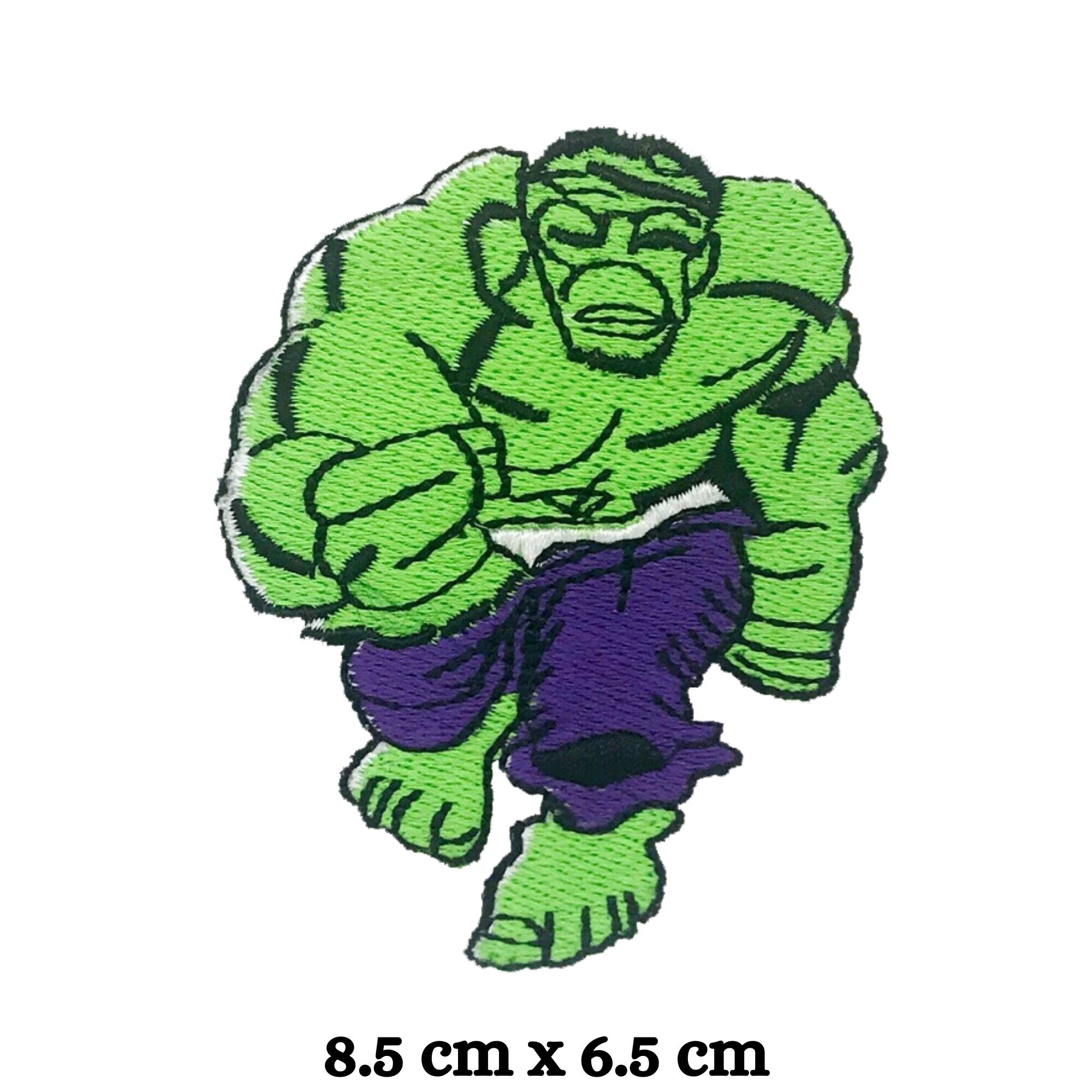 Incredible Superhero Hulk Running Die Cut Iron on Sew on Embroidered ...