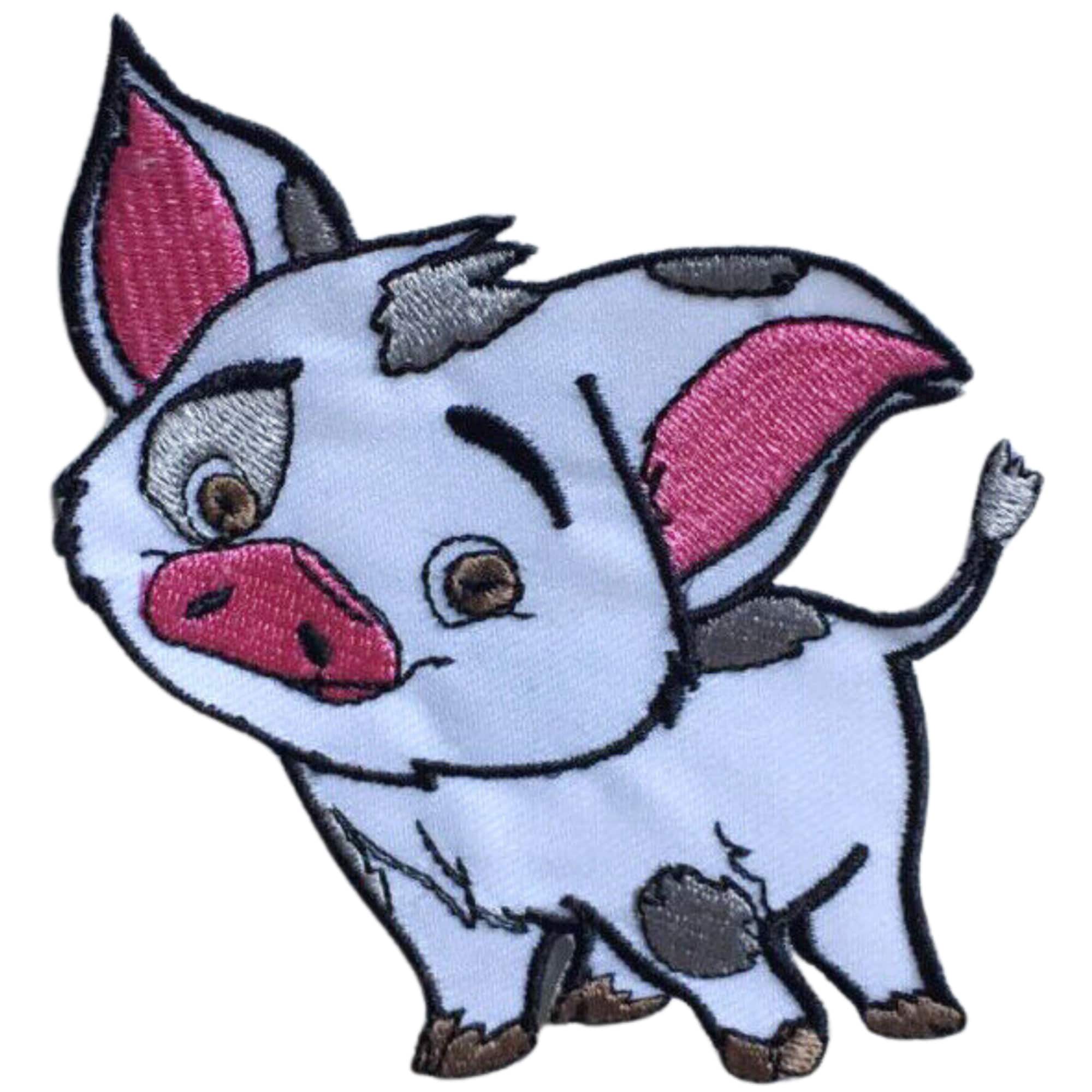 Moana Pua Pig Cute Animal Art Badge Iron or Sew on Embroidered Patch - Etsy