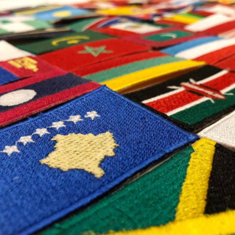 International Countries Flags Different National Flag Clothes Iron on ...