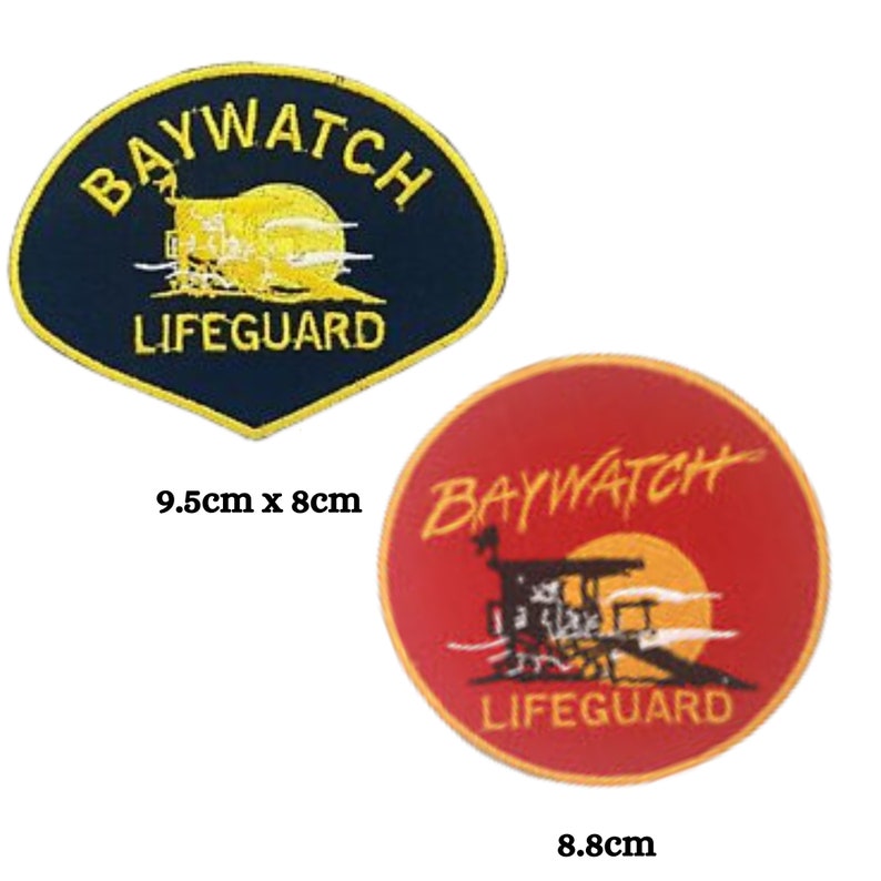 BAYWATCH Swimsuit Lifeguard Logo Iron-on Embroidered Patch - Etsy