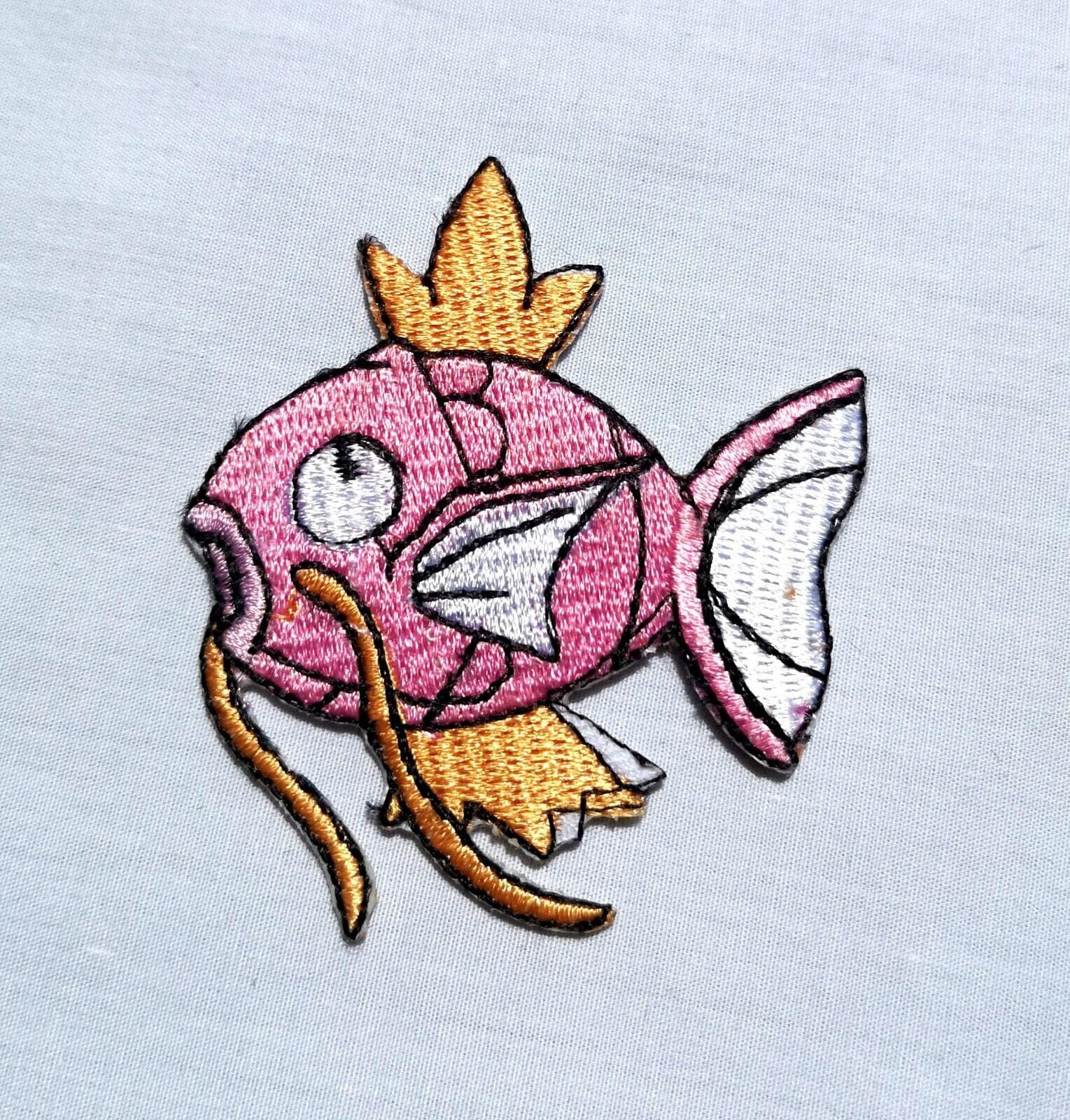 Magikarp Pokemon Character Badge Clothing Jacket Shirt Iron on - Etsy