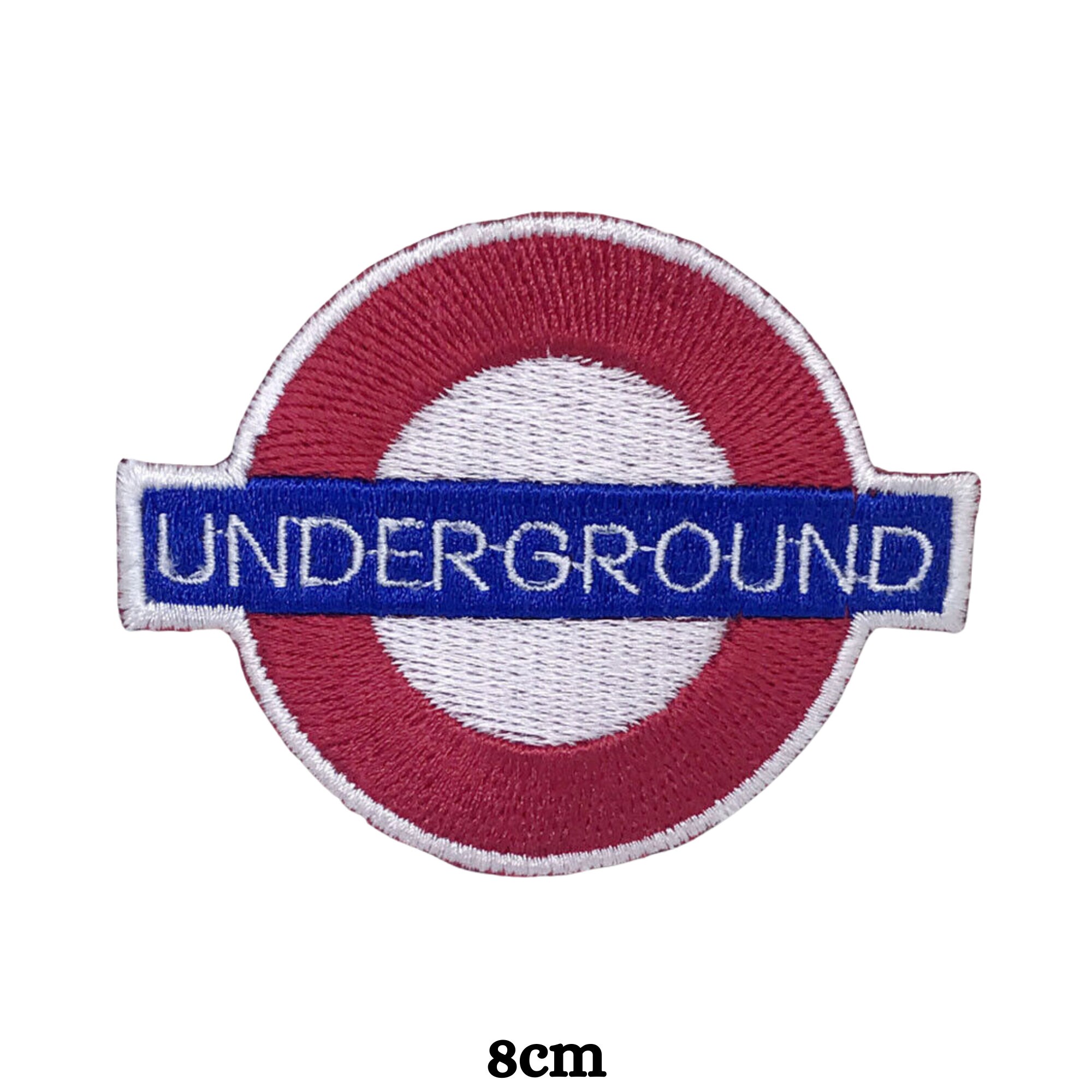 London Under Ground Logo Iron on Patch Embroidered Sew on Applique ...