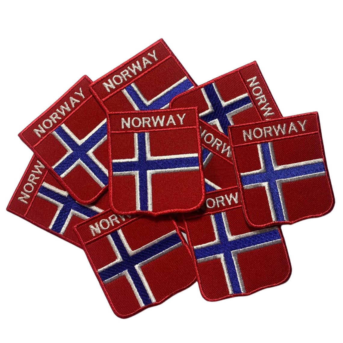 All World International Country Shield Flag With Name Iron on Patch ...