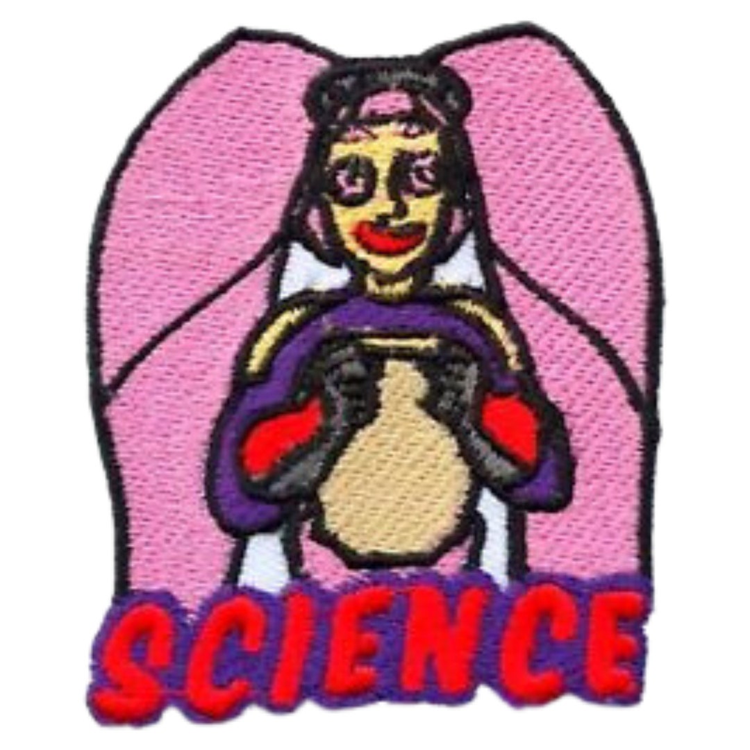 Science Fun Experiment Clothing Jacket Badge Iron on Sew on Embroidered ...